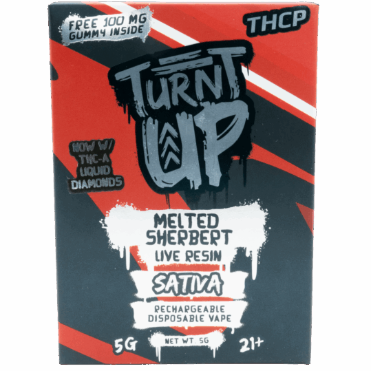 Turnt Up 5 Gram THCP Vape - Melted Sherbert